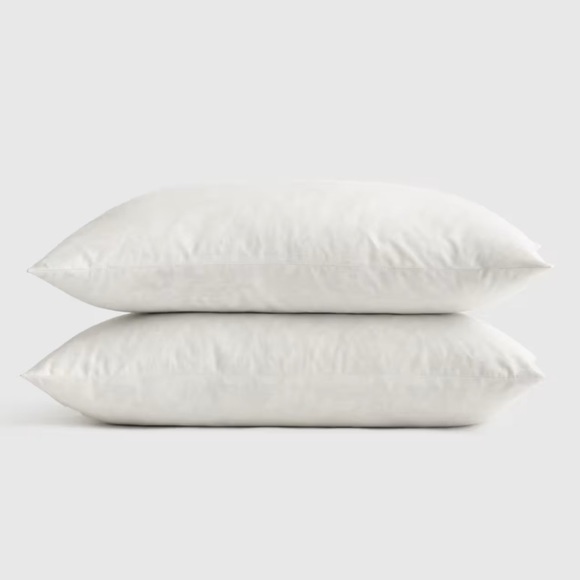 Quince | Bedding | Nwot Quince Set Of 2 Premium Feather Pillow Inserts ...